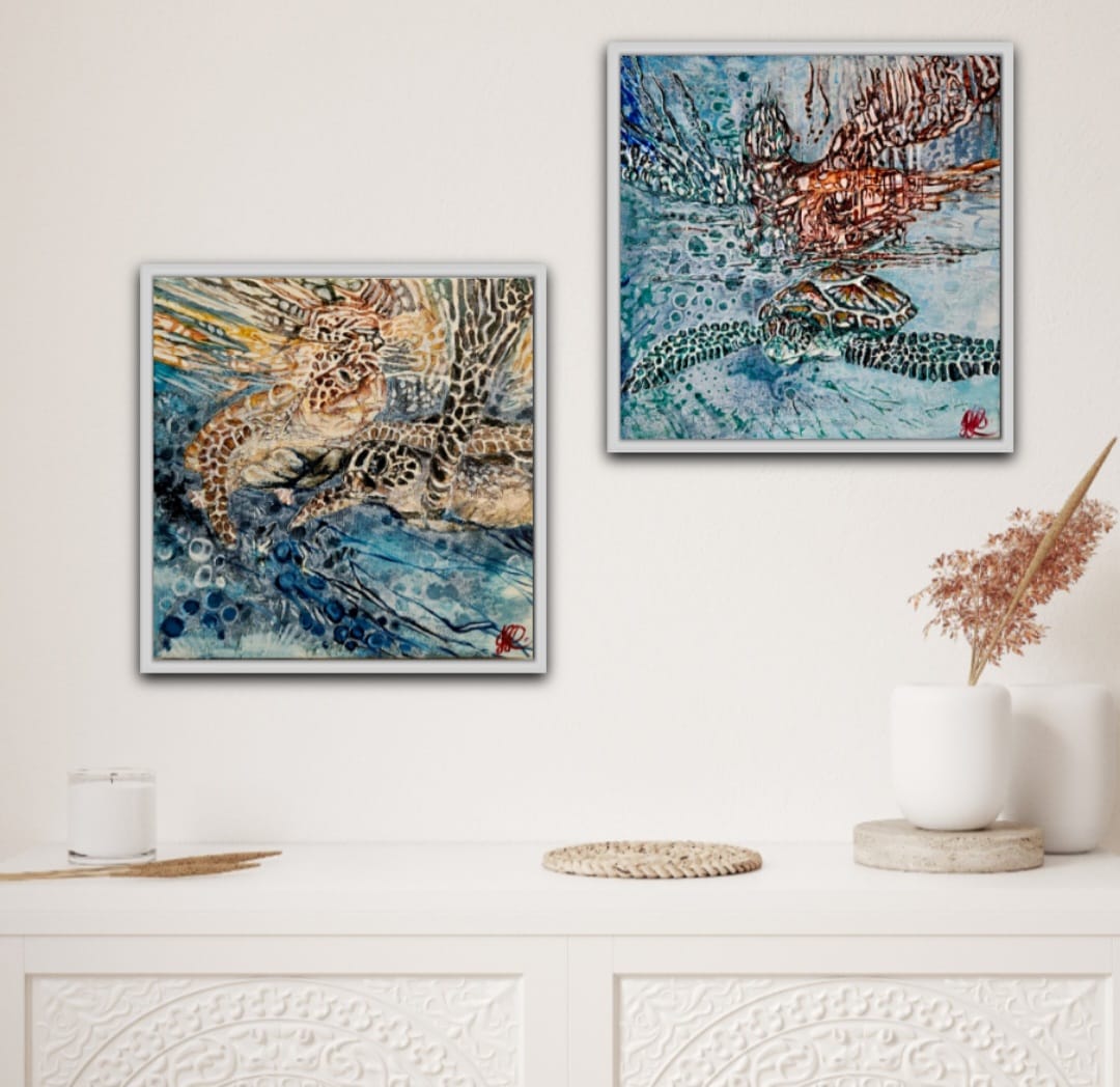 Mirrored Waters- an original painting by Jennifer Luck – Fern Street ...