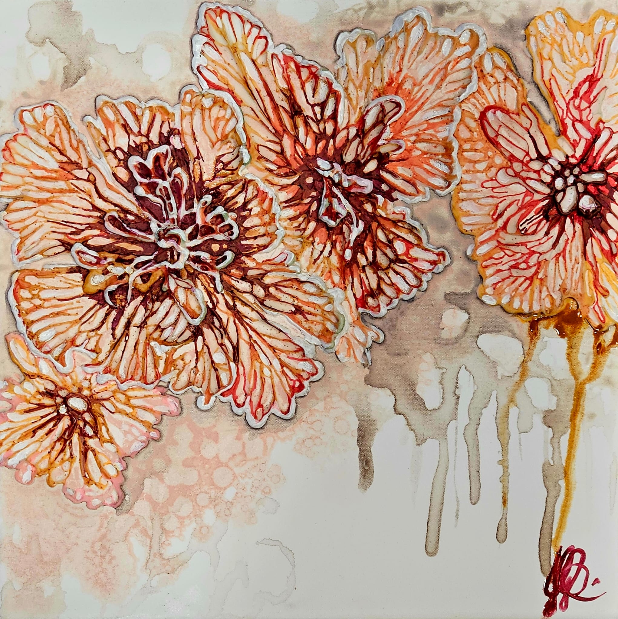 Fruiting Bloom- an original painting by Jennifer Luck – Fern Street Gallery