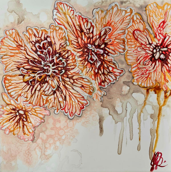Fruiting Bloom- an original painting by Jennifer Luck – Fern Street Gallery