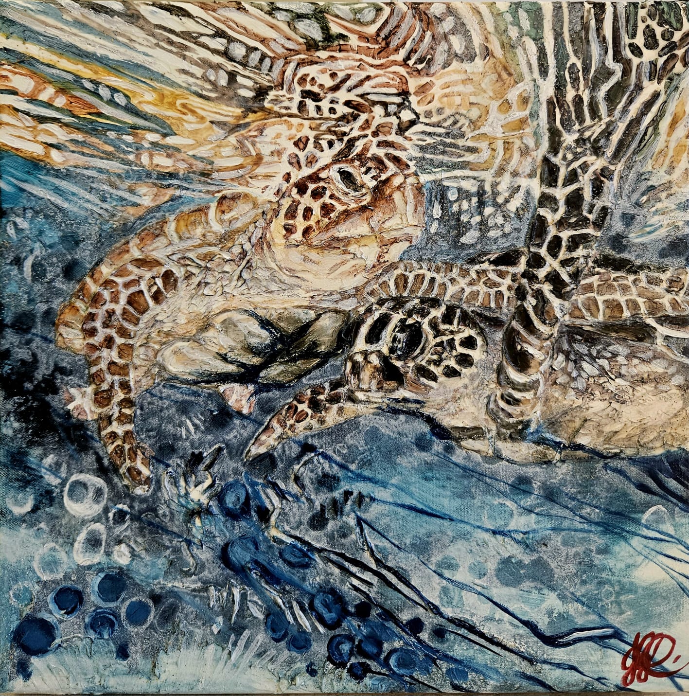 Twin Drift - an original painting by Jennifer Luck – Fern Street Gallery