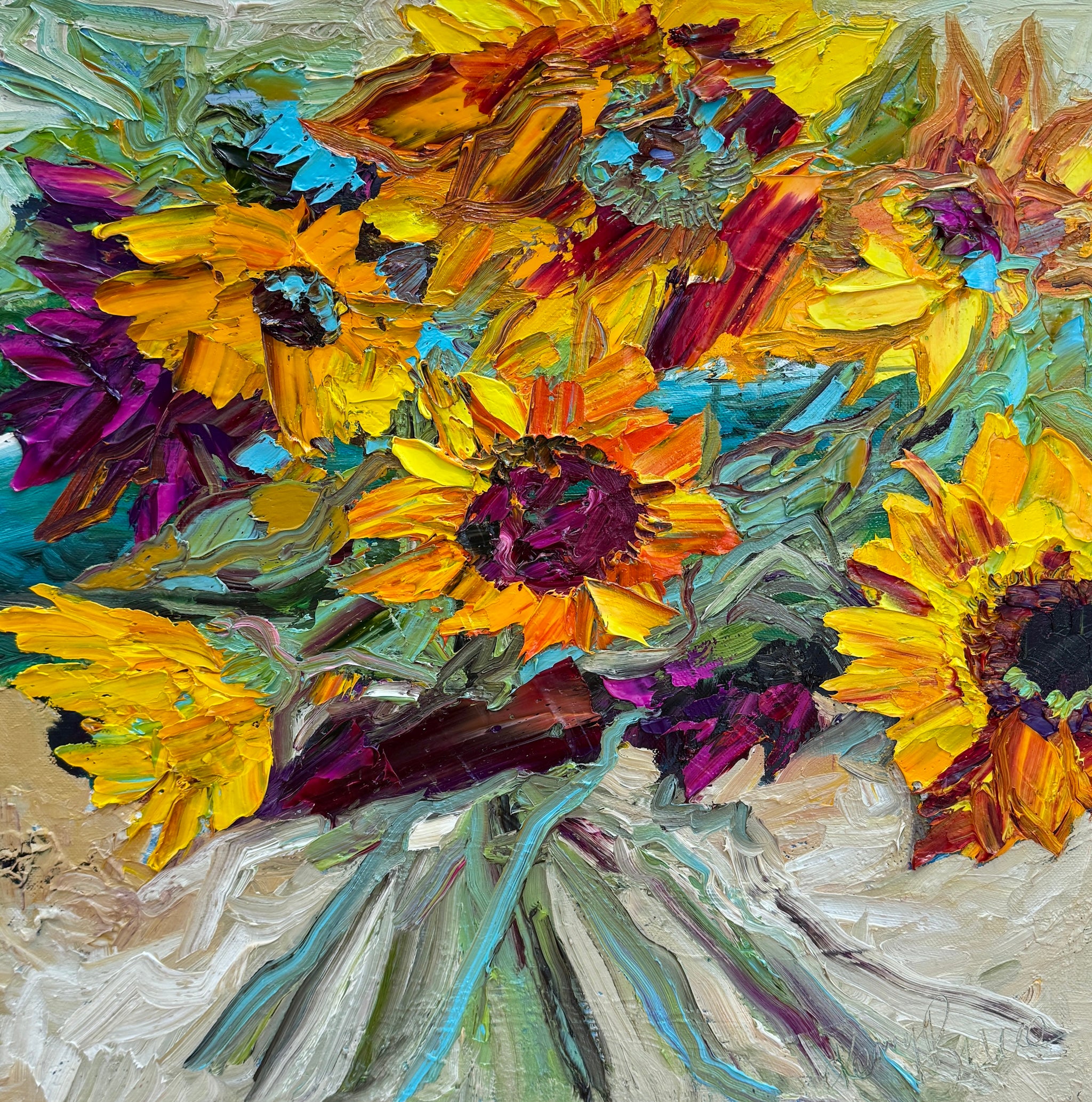 Sunny Days - original painting by Kerry Bruce – Fern Street Gallery