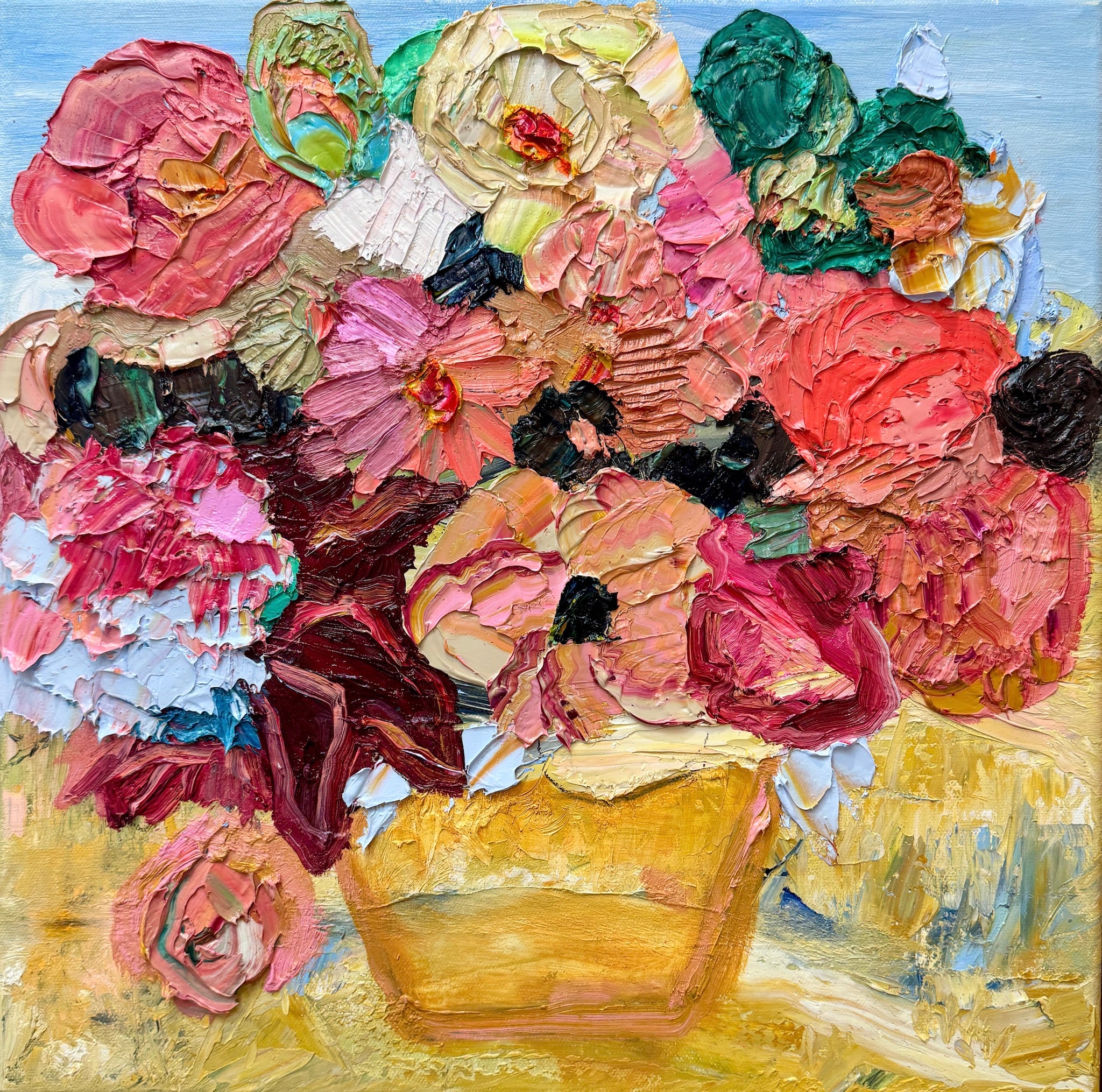 Always Flowers- original painting by Kerry Bruce – Fern Street Gallery