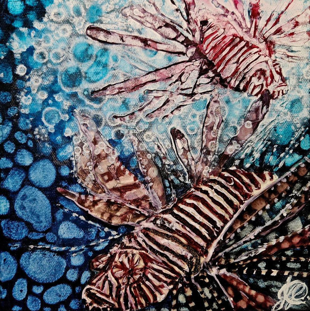 Invasive & Magnificent Beauty - an original painting by Jennifer Luck ...