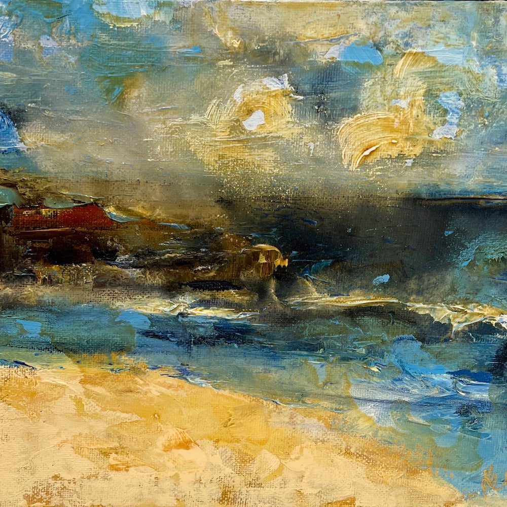 South Coast Surf - original painting by Kerry Bruce – Fern Street Gallery