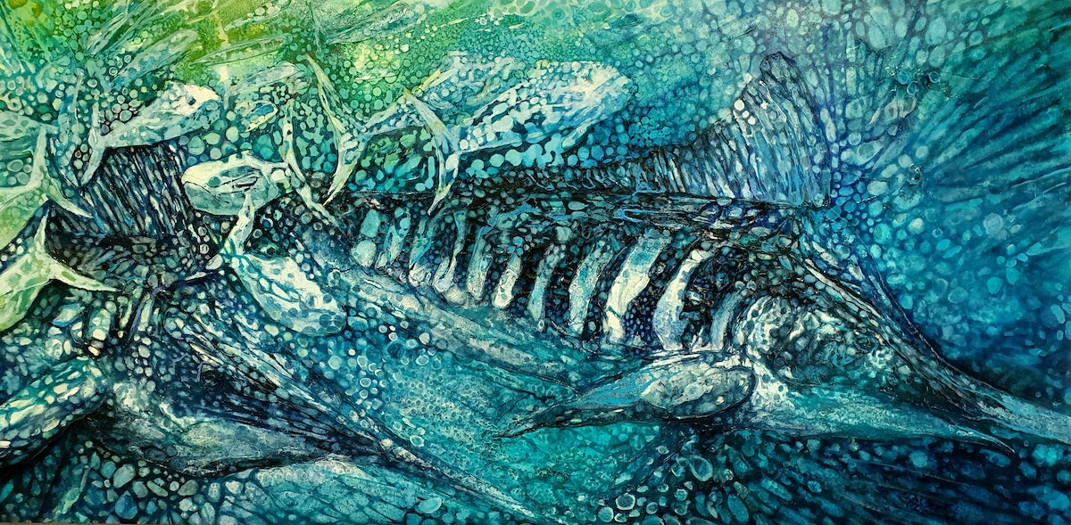 The Chase - an original painting by Jennifer Luck – Fern Street Gallery