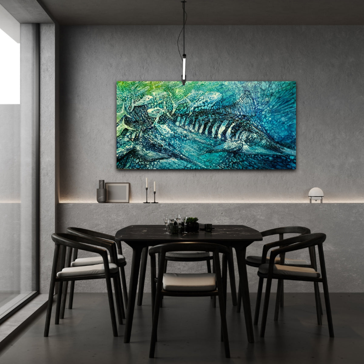 The Chase - an original painting by Jennifer Luck – Fern Street Gallery