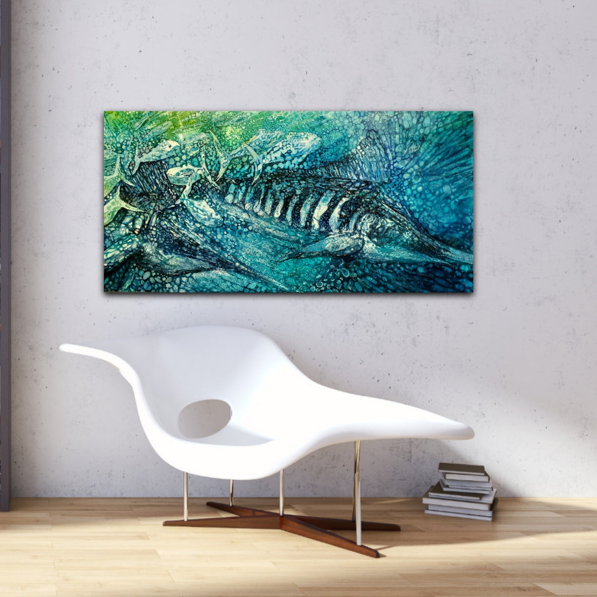 The Chase - an original painting by Jennifer Luck – Fern Street Gallery