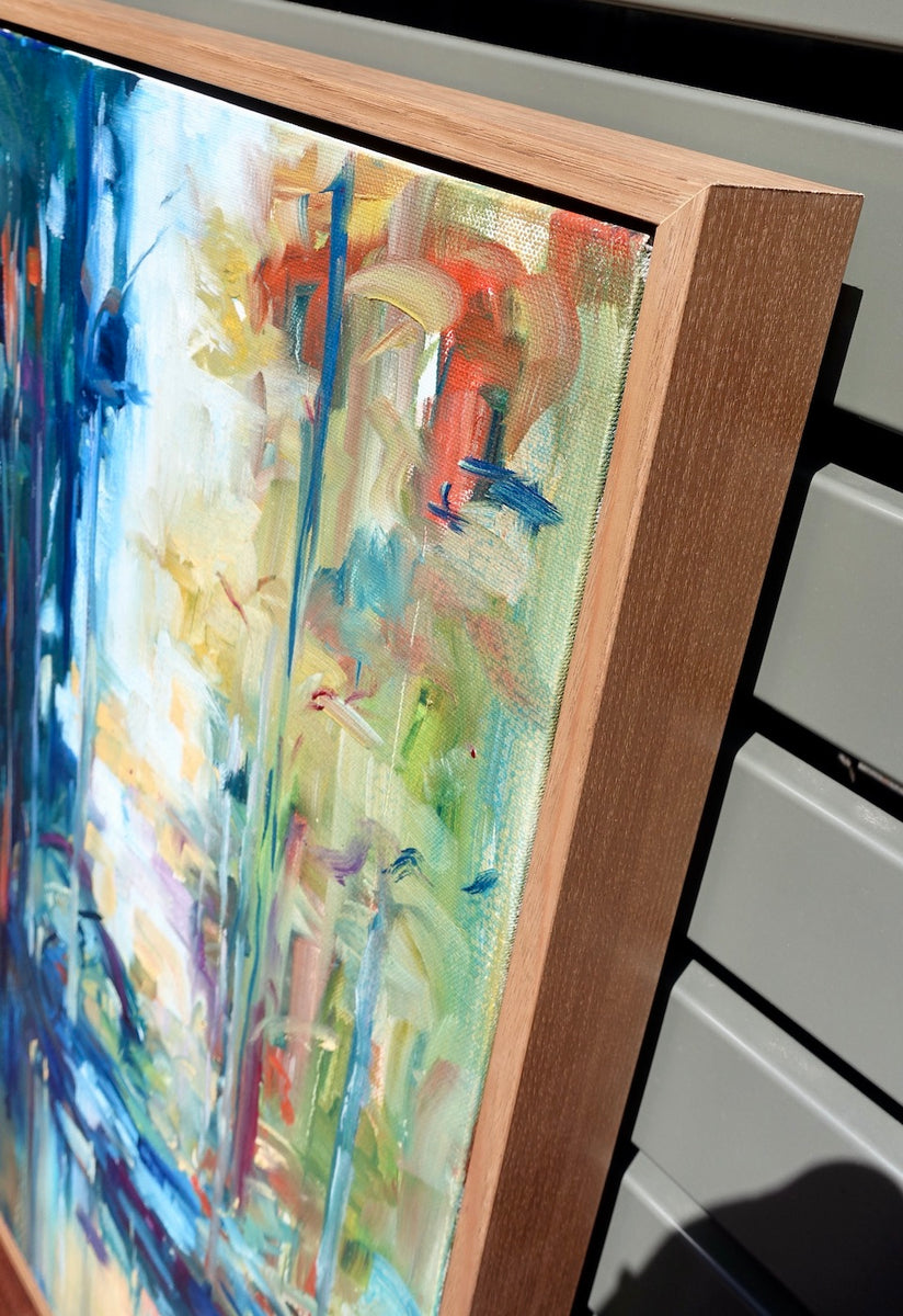 Through the Trees - original painting by Kerry Bruce – Fern Street Gallery